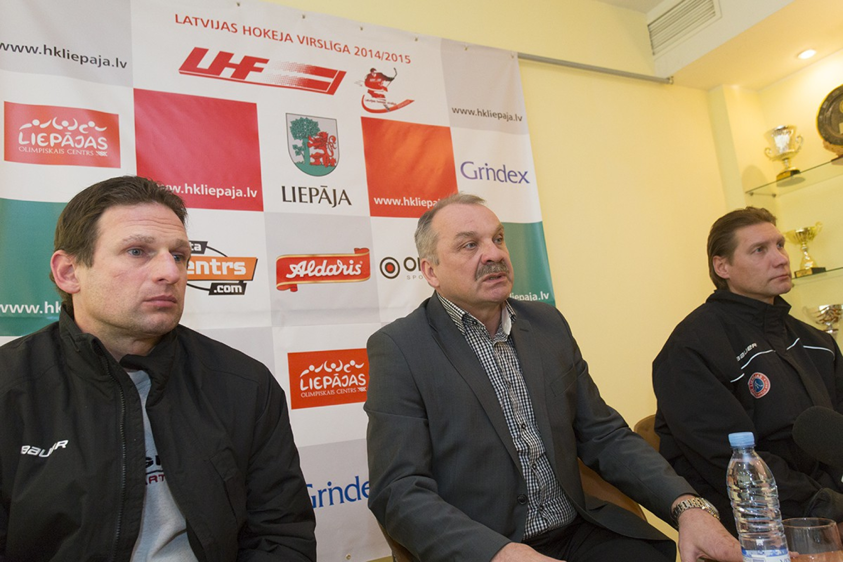 Liepājā viesojas Latvijas hokeja izlases vadība
